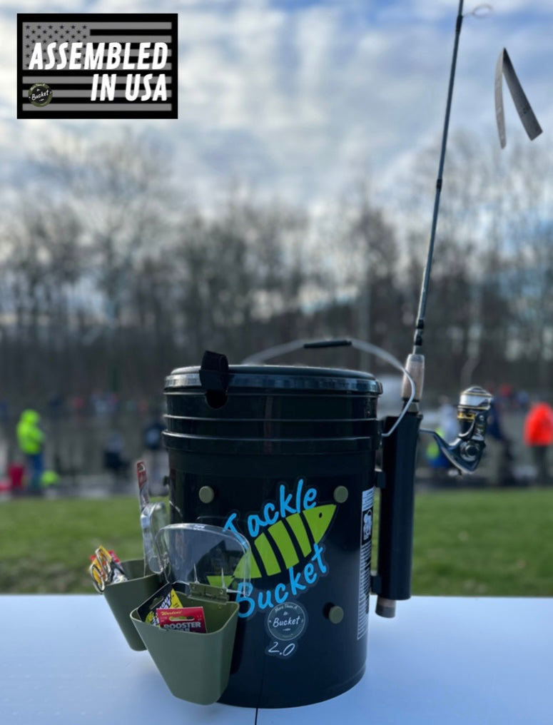 2.0 Tackle-Bucket: Ultimate Fishing Bundle – Knob and Lock